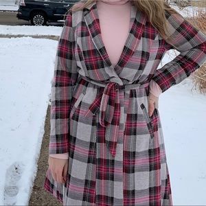 torrid | Jackets & Coats | Torrid Pink Plaid Longline Blazer ...